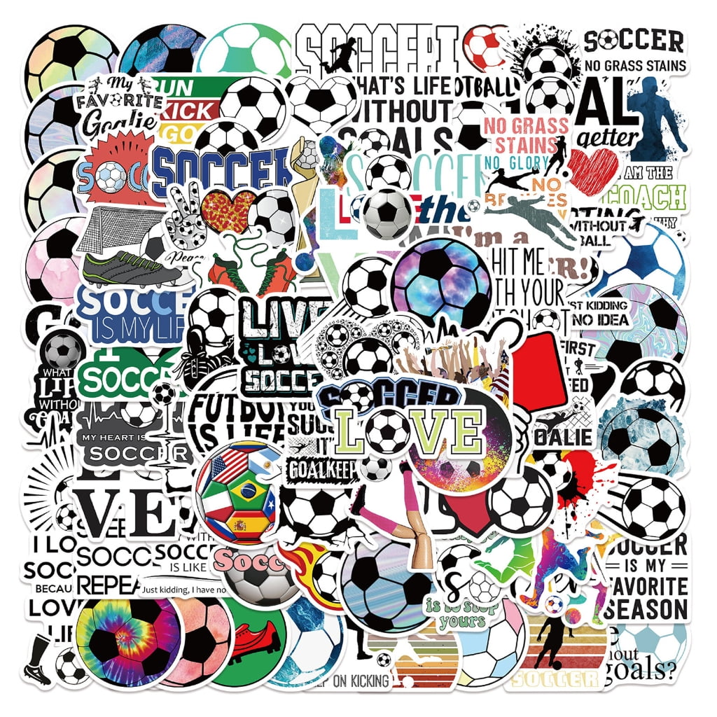 ZPAQI Graffiti Soccer Stickers Pack of 100 Stickers Scrapbook ...