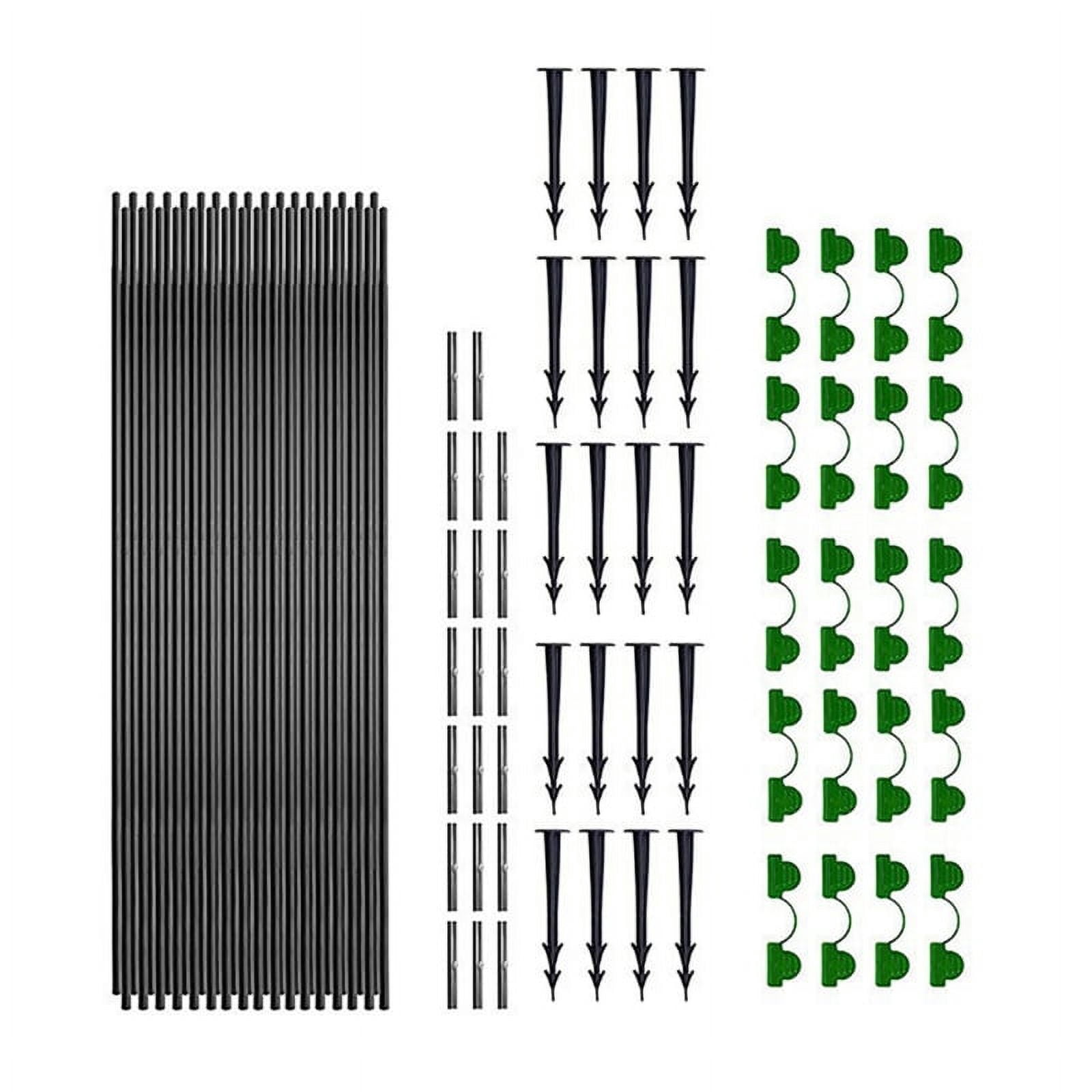 ZPAQI Greenhouse Hoops for Raised Beds Detachable Fiber Support Hoops ...