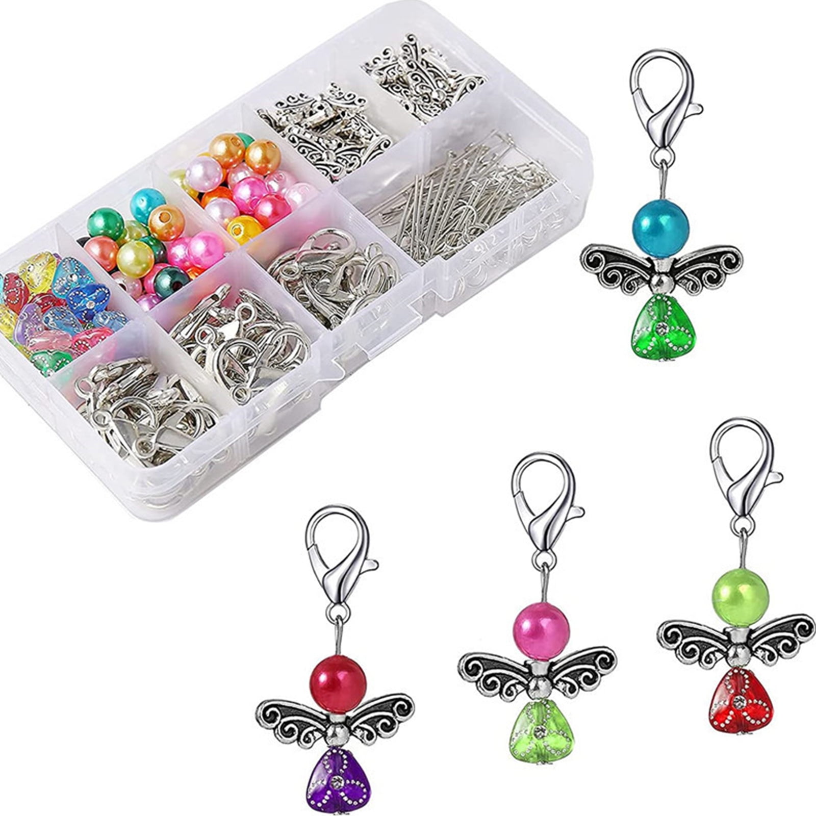 ZPAQI Handmade Guardian Angel Keychains 50 Sets DIY Key Chain Kit ...