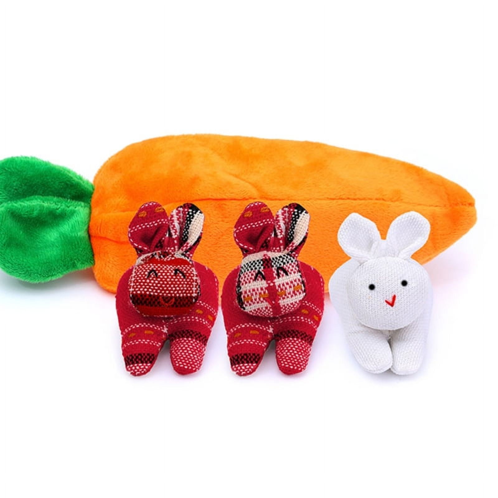 ZPAQI Hide-and-Seek Bunnies in Carrot Pouch Bunnies in Carrot Purse ...