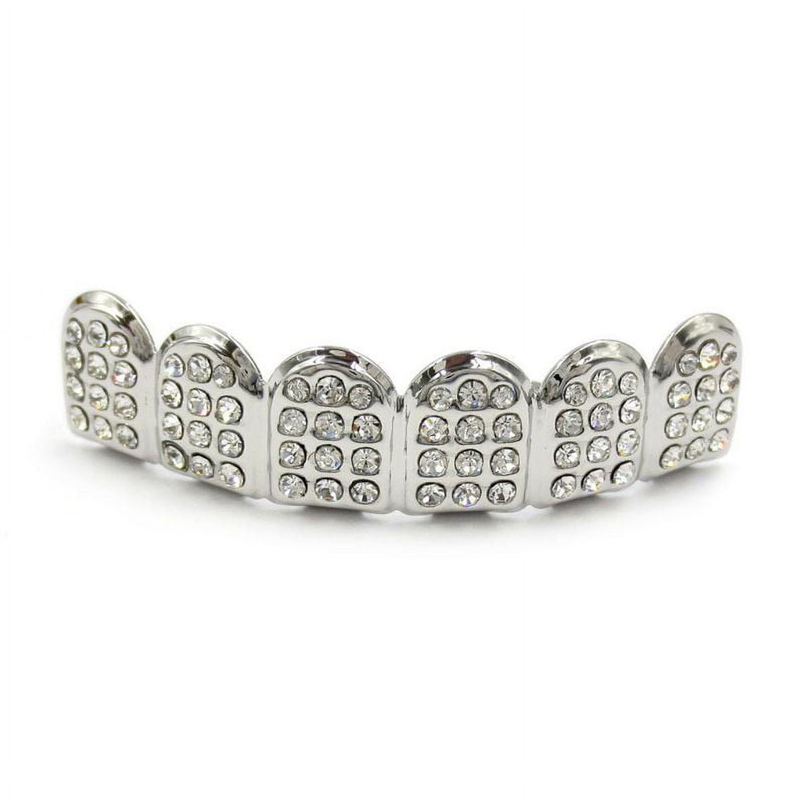 ZPAQI Hip-Hop Rapper Gold/Silver Plated Mouth Caps Custom Teeth Braces ...