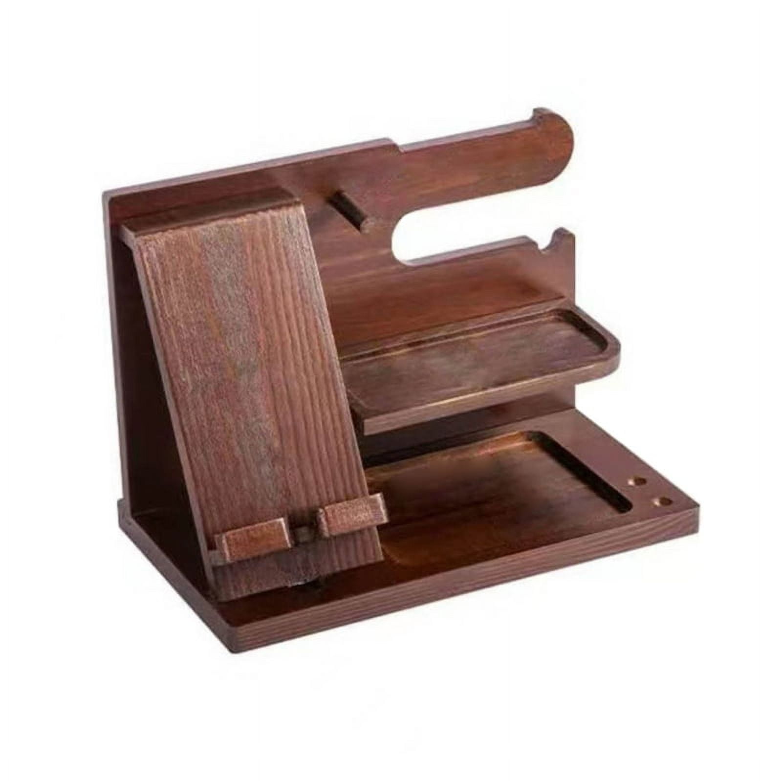ZPAQI Jewelry Display Stand Wood Docking Station Key Holder Men Husband ...