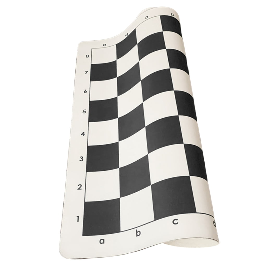 ZPAQI Leather Chess Board Roll-up Tournament Chess Mat Non Slip Soft ...