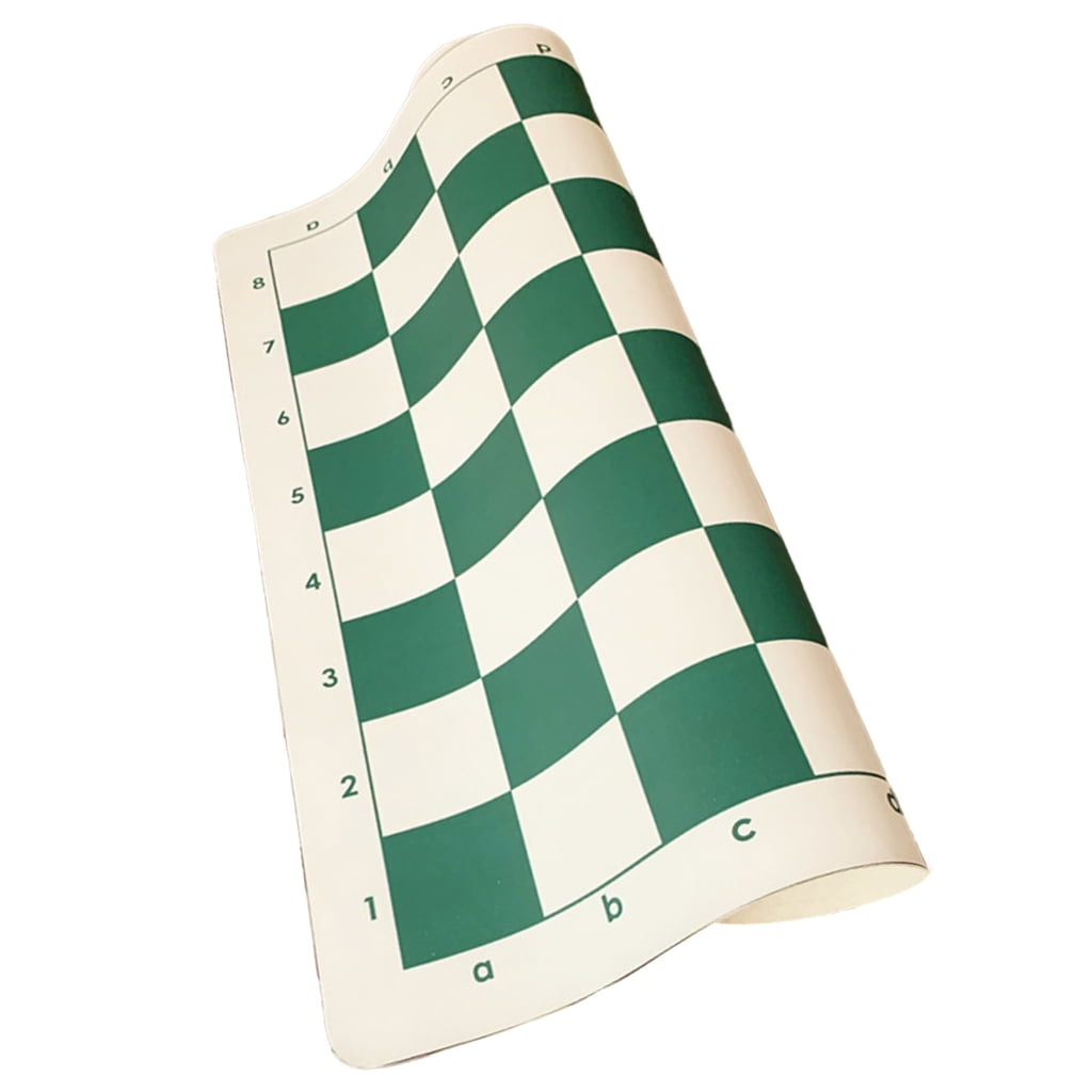 ZPAQI Leather Chess Board Roll-up Tournament Chess Mat Non Slip Soft ...