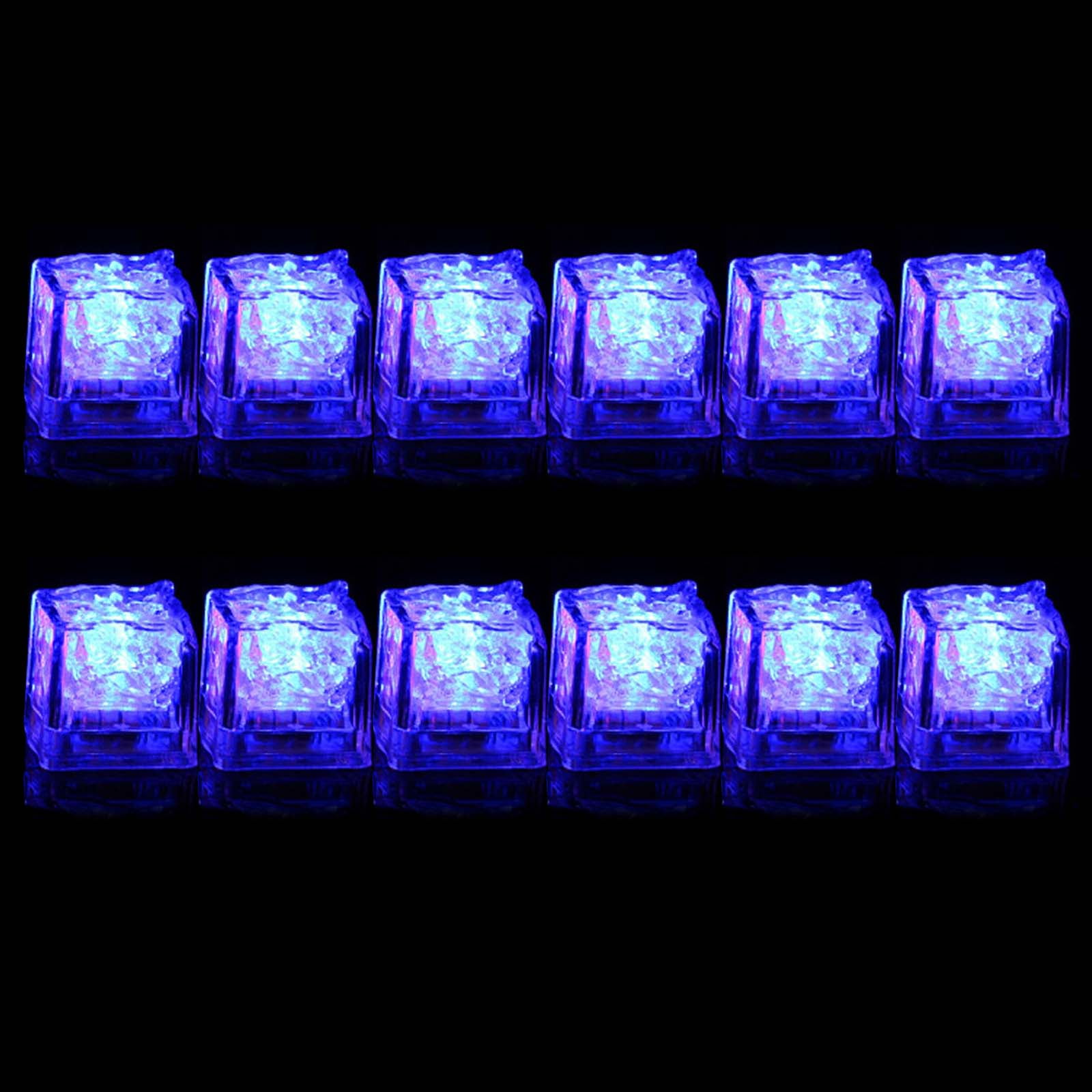 ZPAQI Liquid Sensor Ice Cube Flashing Blinking Glowing Light up Ice Cubes for Bar - Walmart.com