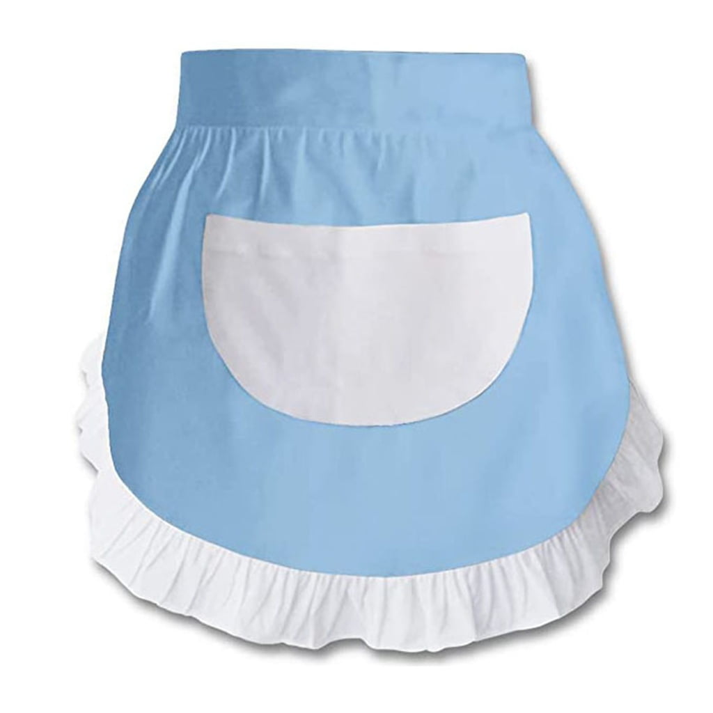 ZPAQI Maid Dress up Apron Half Apron Waitress Servant Apron Costume ...