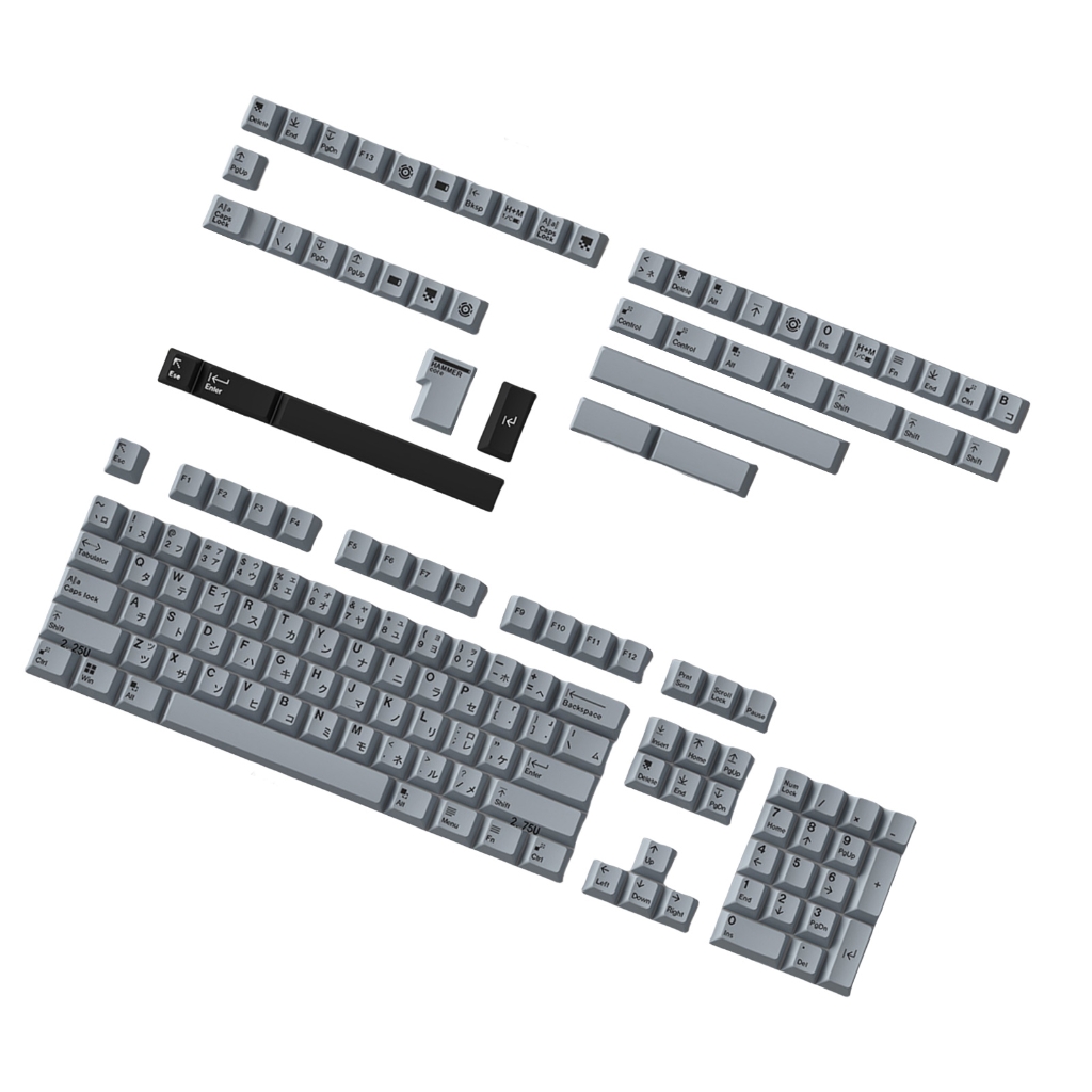 ZPAQI Mechanical Keyboards KeyCaps 148Keys Minimalist Brauns PBT ...