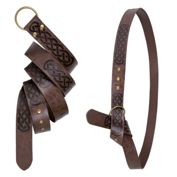 ZPAQI Medieval Belt Retros Embossed Swords Belt Renaissance Belt ...