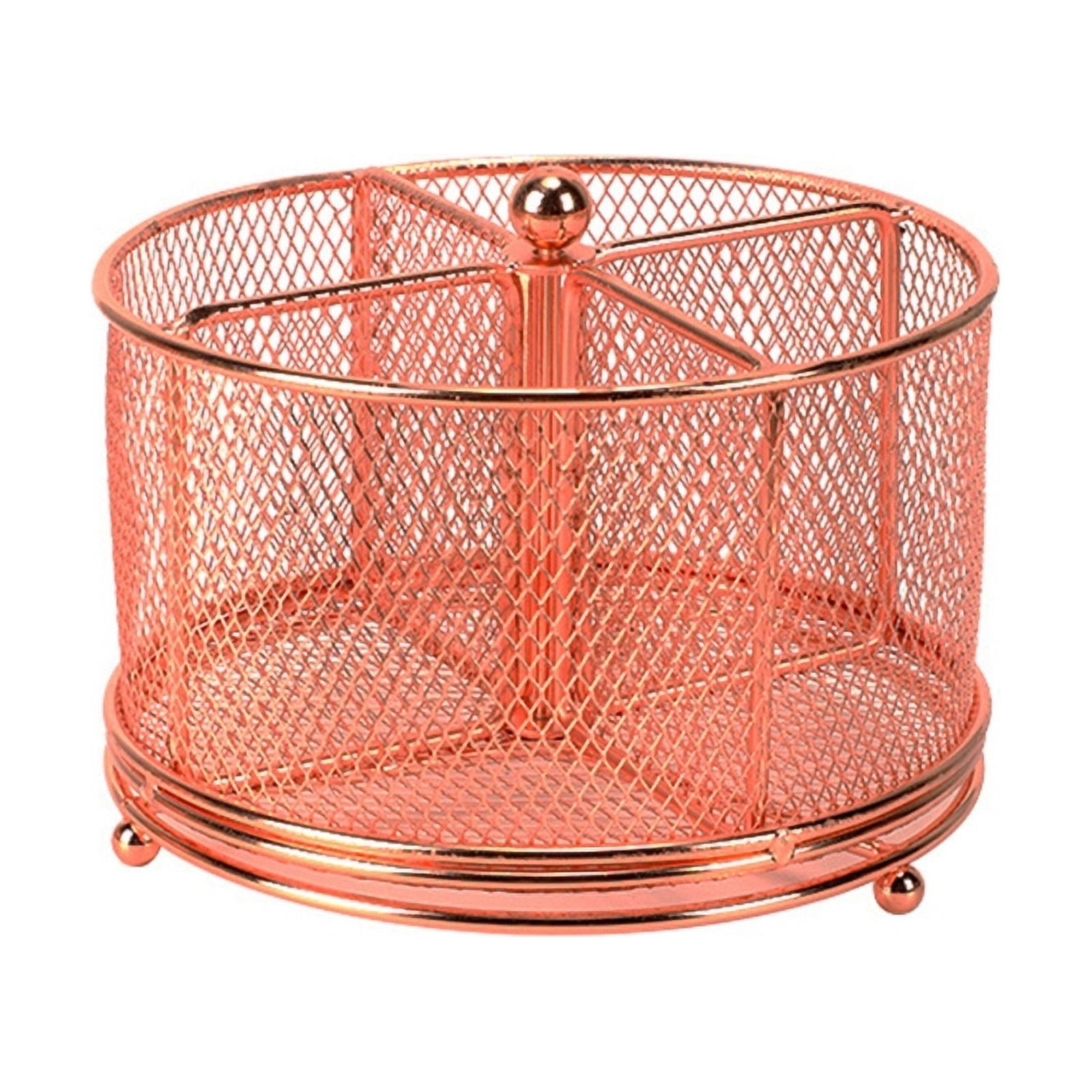 ZPAQI Mesh Desk Organizer Rotating Pen Holder and Stationary Storage ...