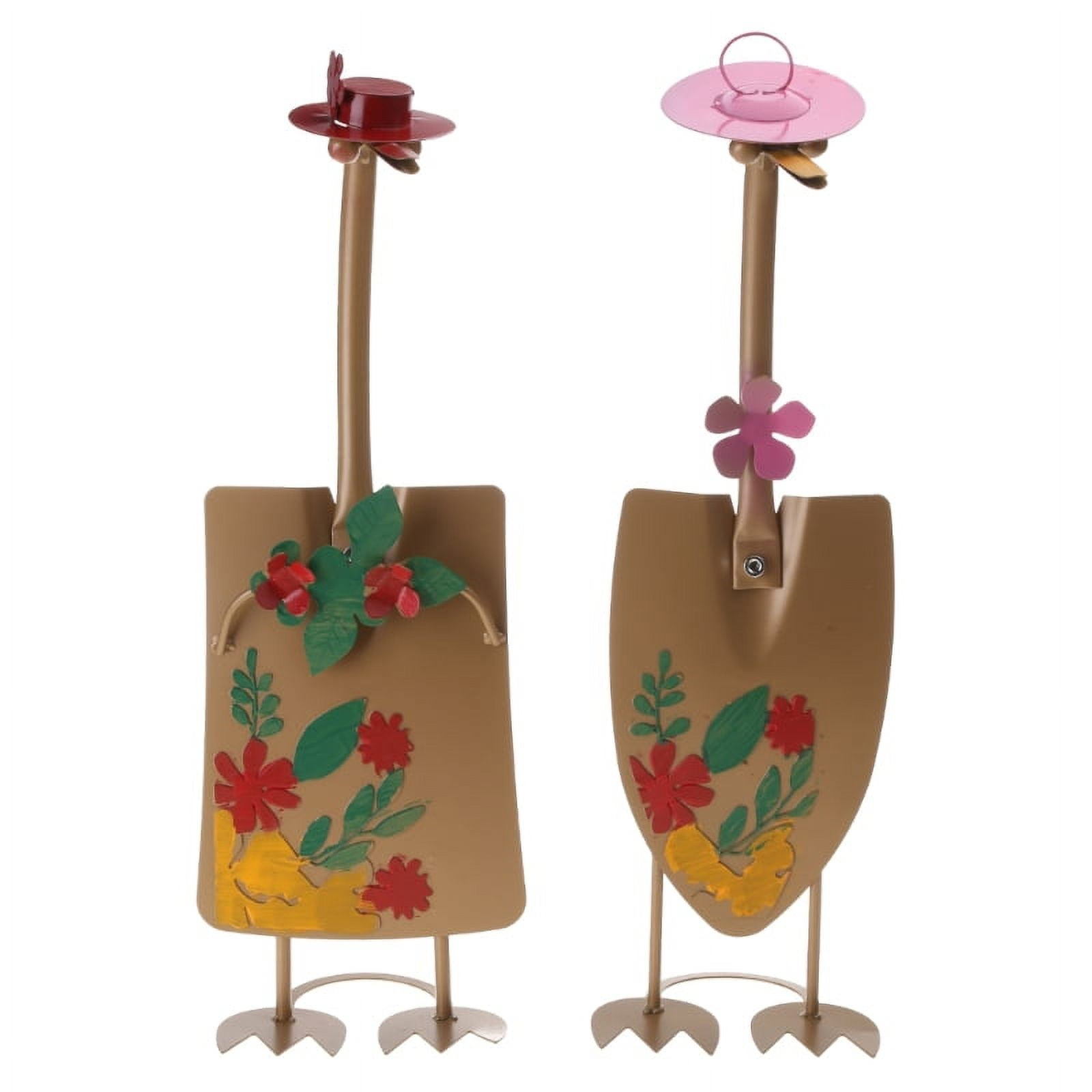 ZPAQI Metal Duck Garden Ornaments Decorative Shovels Farmhouse Lawn ...