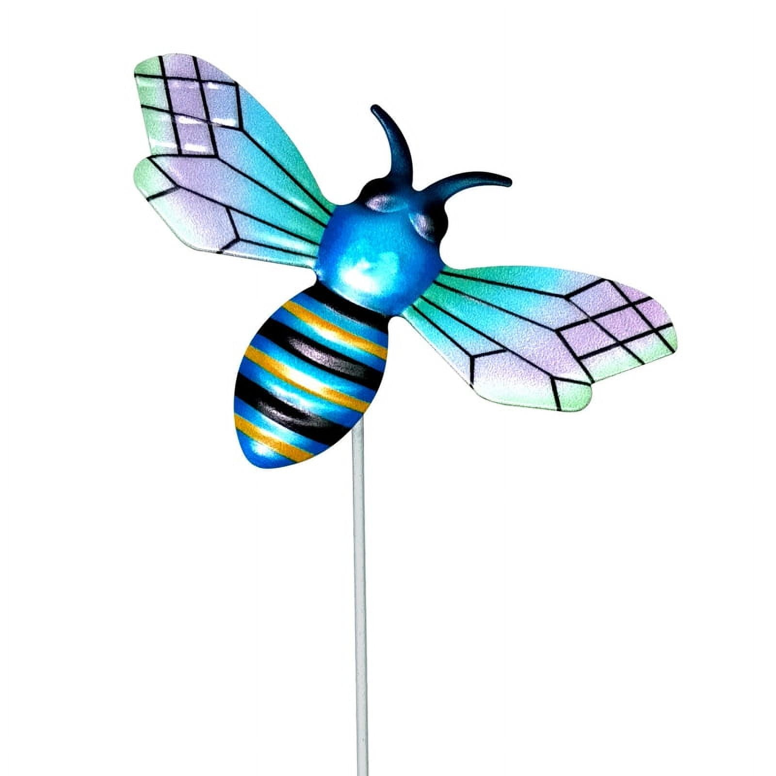 ZPAQI Metal Garden Bee Statue Art Dwarf Decor Cute Iron Ornaments ...