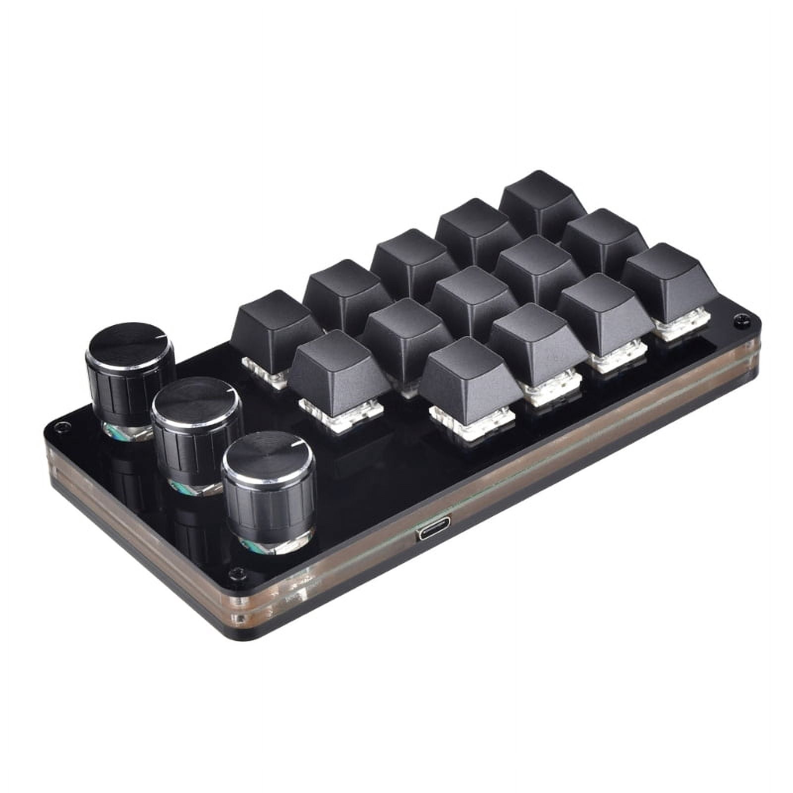 ZPAQI Mini Macro Mechanical Keyboard 14 Key Fully Programmable Keyboard ...