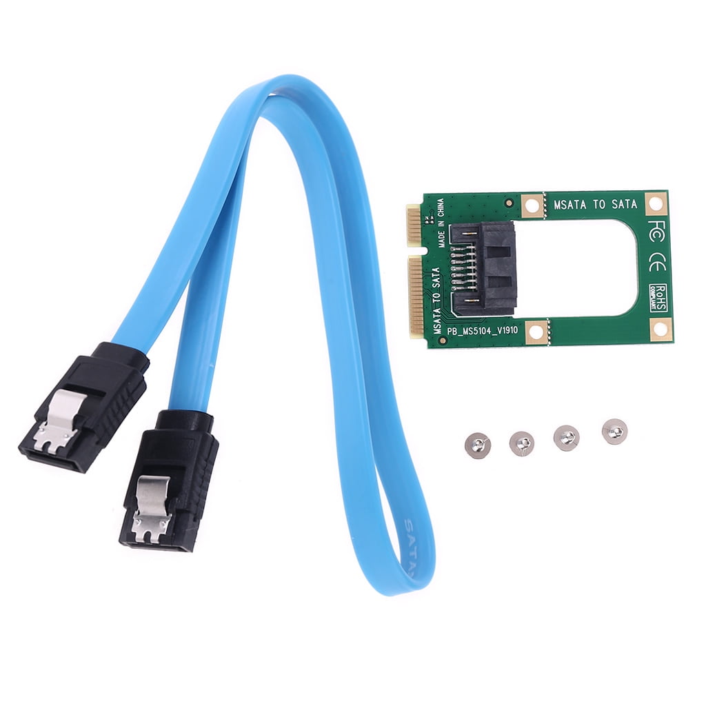 ZPAQI Mini SATA to SATA Card Converter from mSATA TO 7 Pin SATA ...