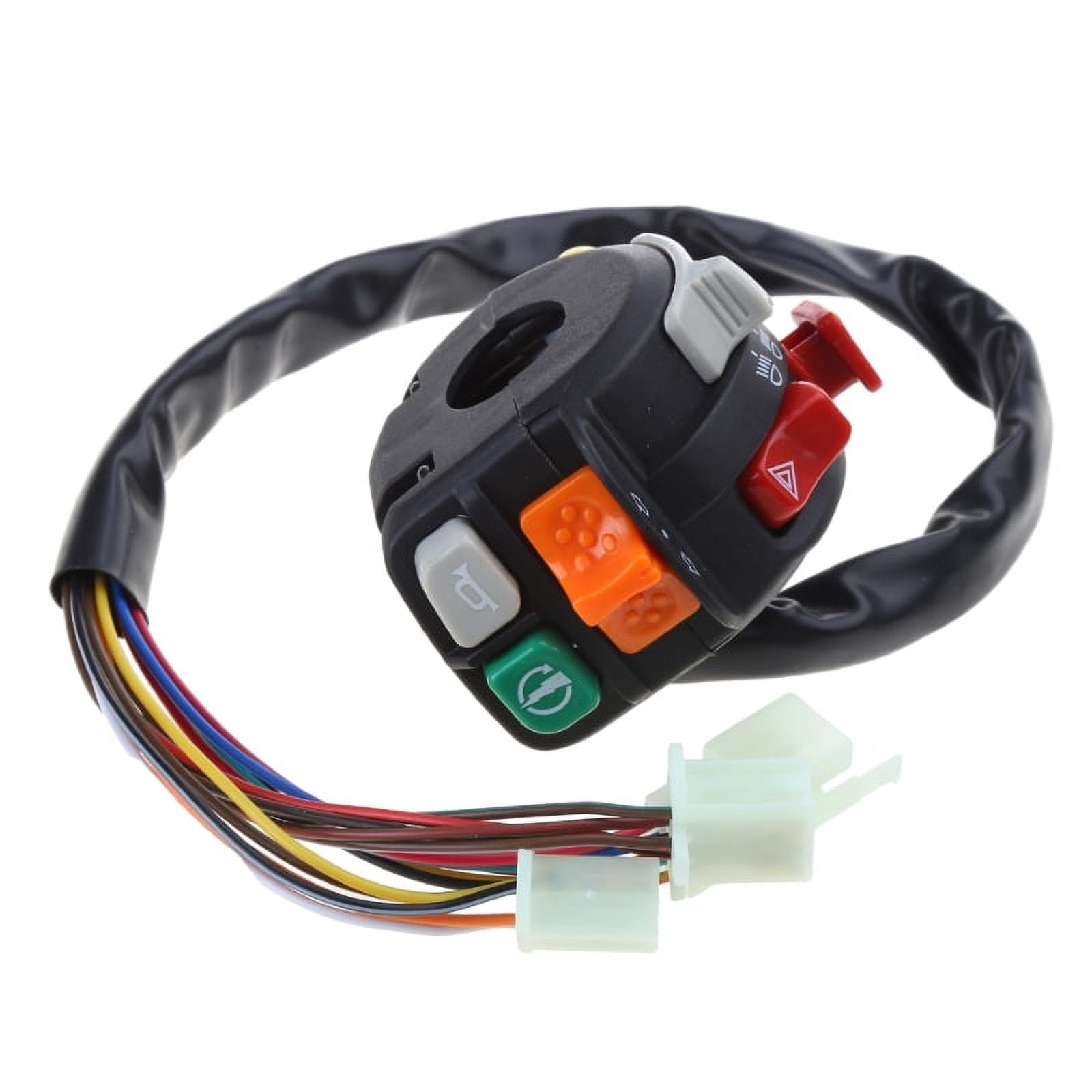ZPAQI Motorcycle Start Turn Signal Horn Switches Handlebar Switches for ...