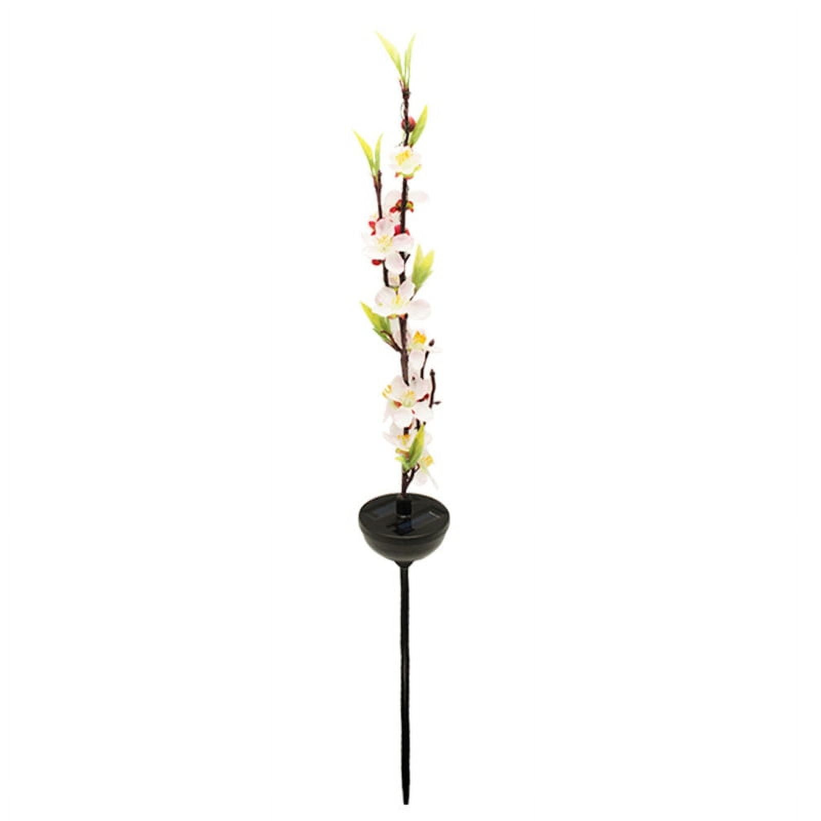 ZPAQI Outdoor Garden Stake Cherry Blossoms Solar Powered LED Lights for ...