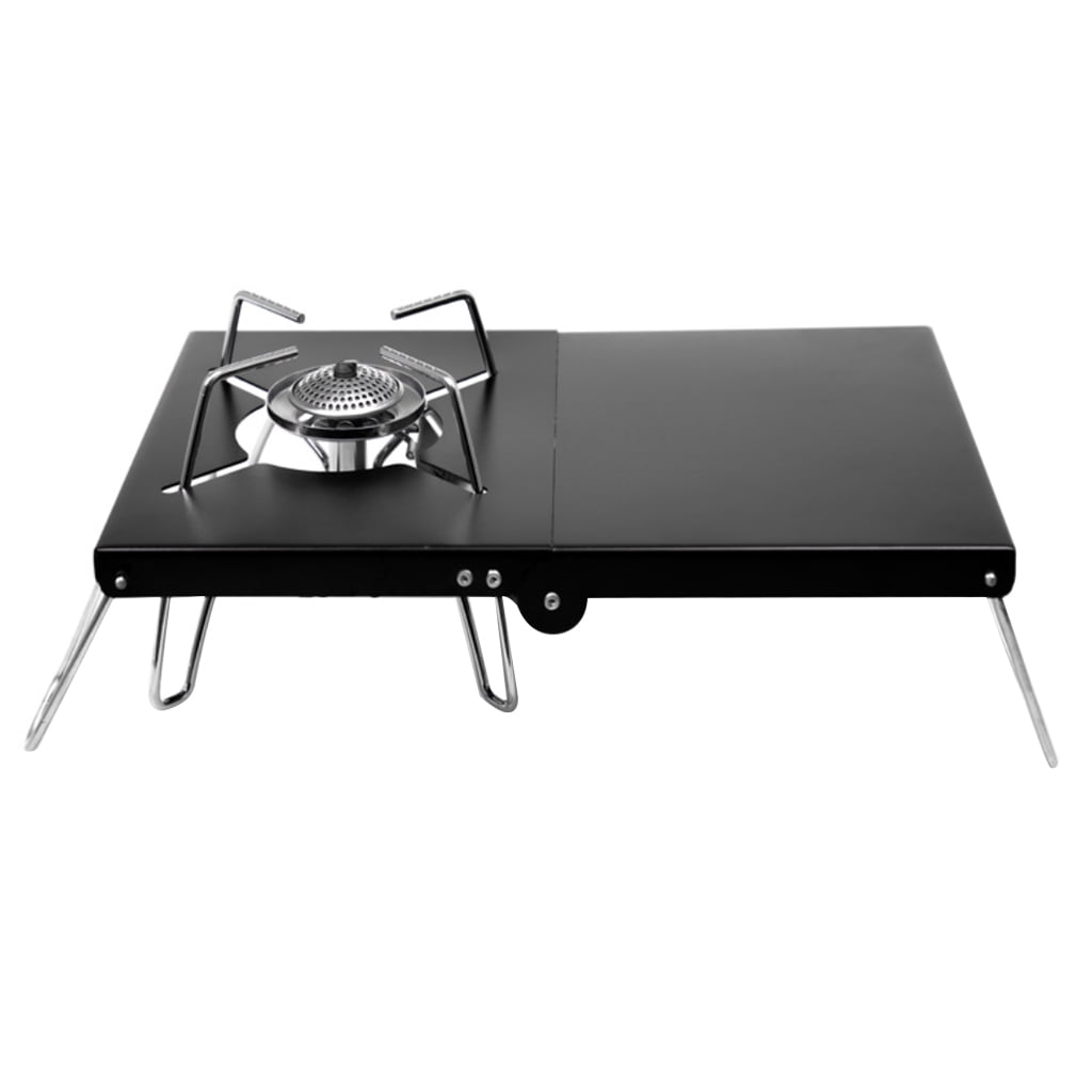 ZPAQI Outdoor Windproof Folding Camp Stove Stand Cooking Station Table ...