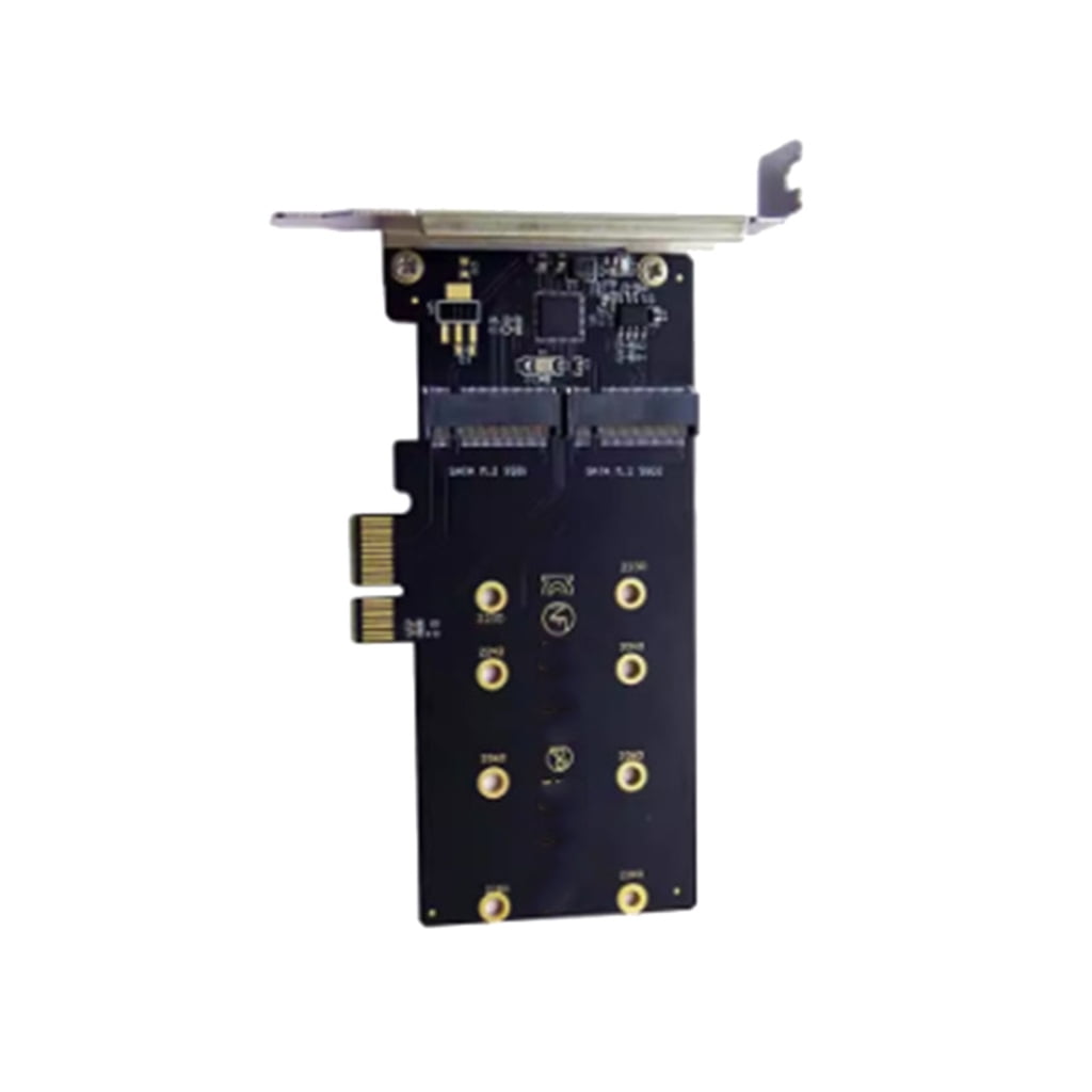 ZPAQI PCIE 1X M.2 NGFF SSDs 2 Port with Low Profile Brackets PCIE to 2 ...