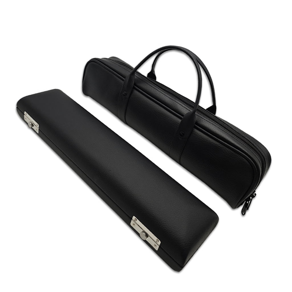 ZPAQI PU Flute Case Flute Storage Case Carry Handbag with Double Carry ...