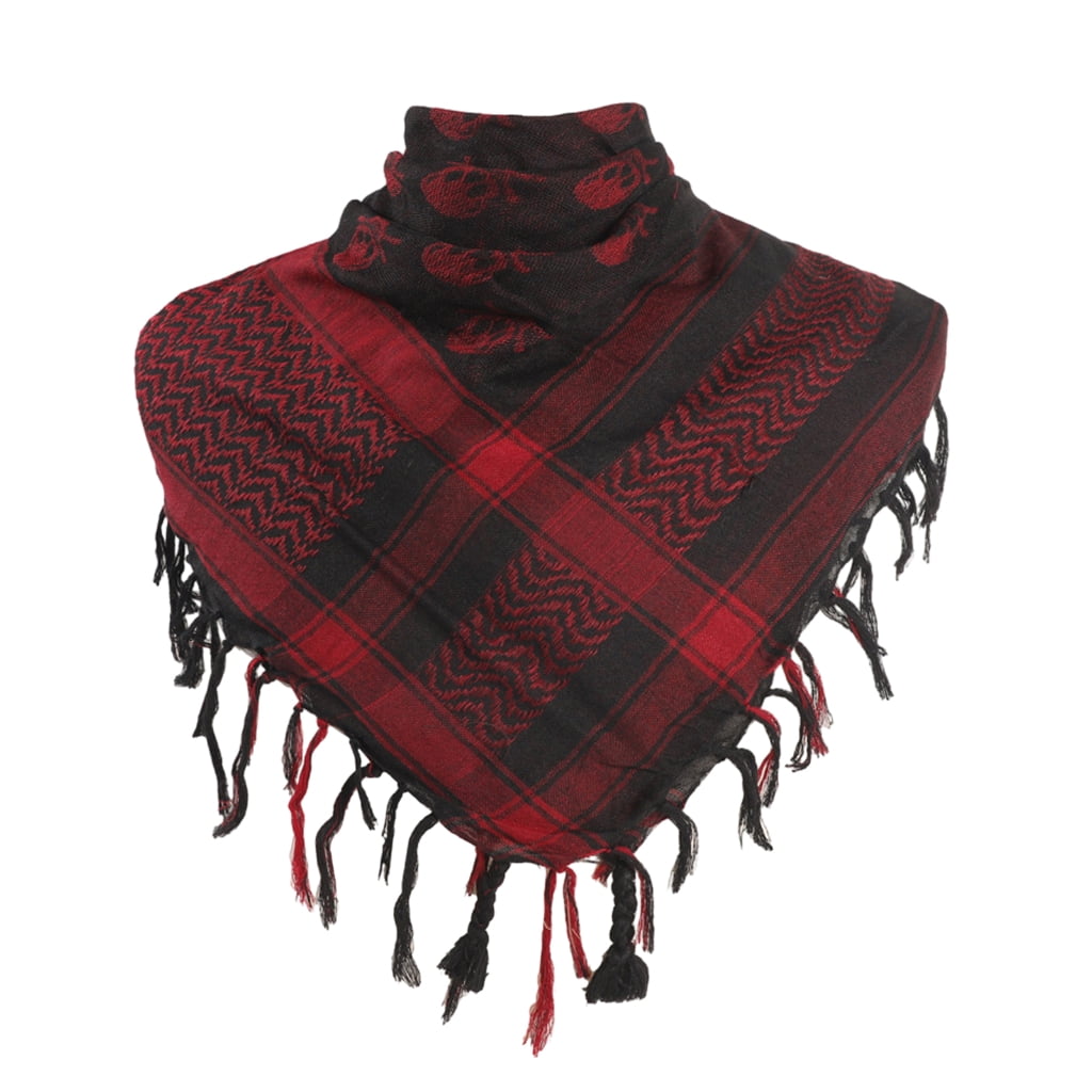 ZPAQI Pattern Shemagh Scarf Keffiyeh Arab Head Wrap Square Shawl with ...