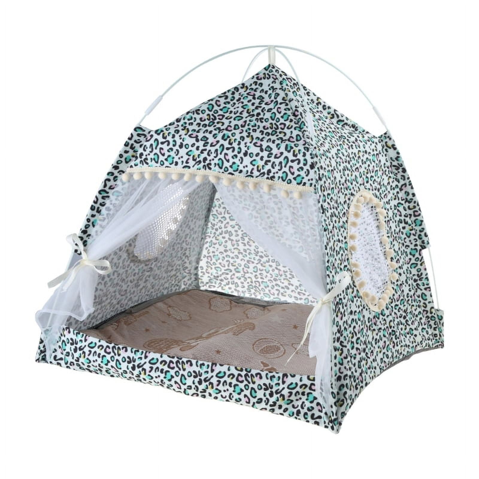 ZPAQI Pet Tent Bed House Indoor Summer Cave Hut for Cats Puppies Small ...