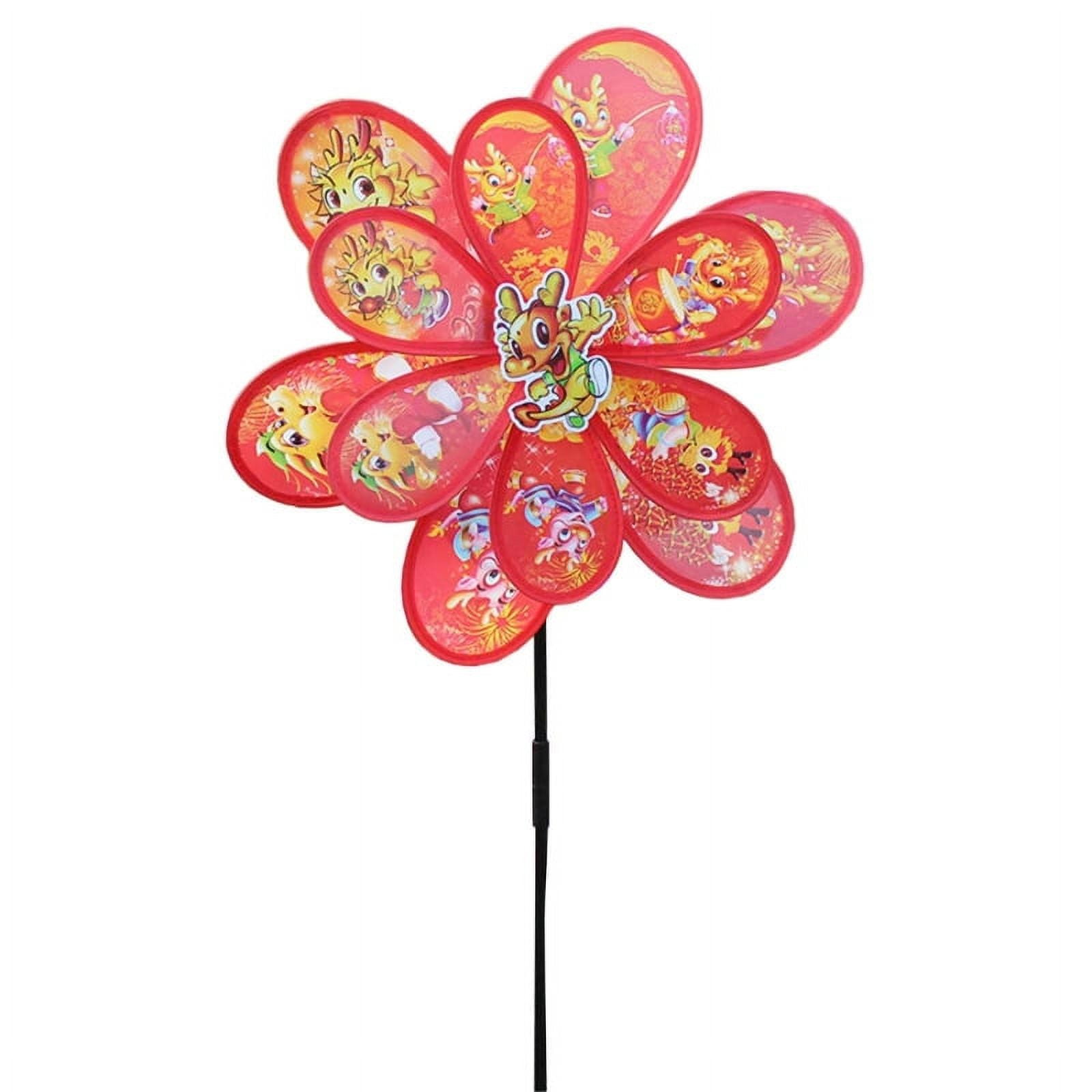 ZPAQI Plastic Garden Windmills Children Kids Toy Bird-Scaring Wind ...