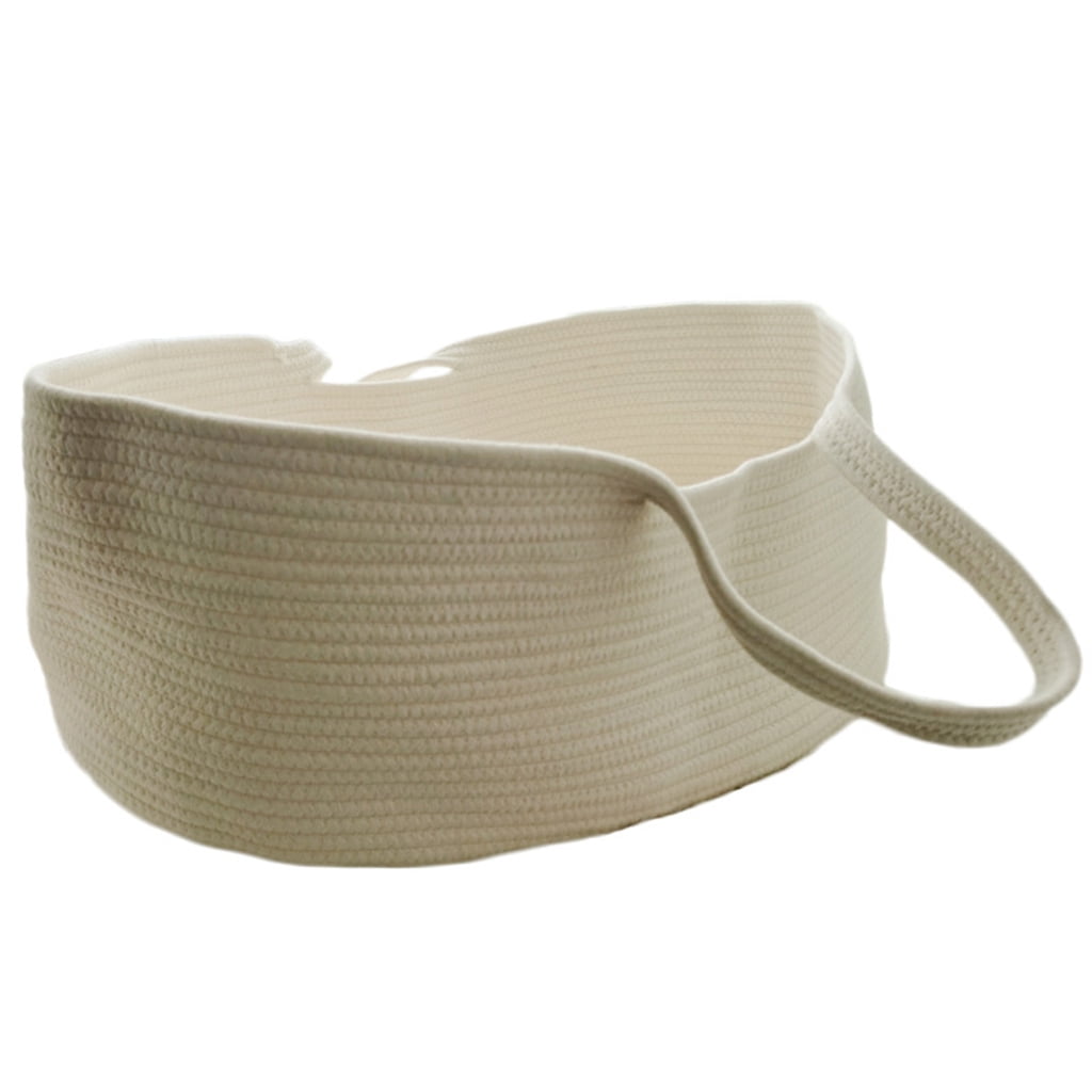 ZPAQI Portable Baby Moses Basket for Carrier Cotton Rope Woven Crib ...