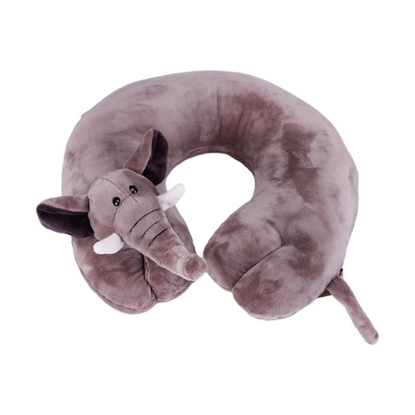 ZPAQI Portable Neck Pillow U Shape Memory Foam Cushion Cartoon Animal ...