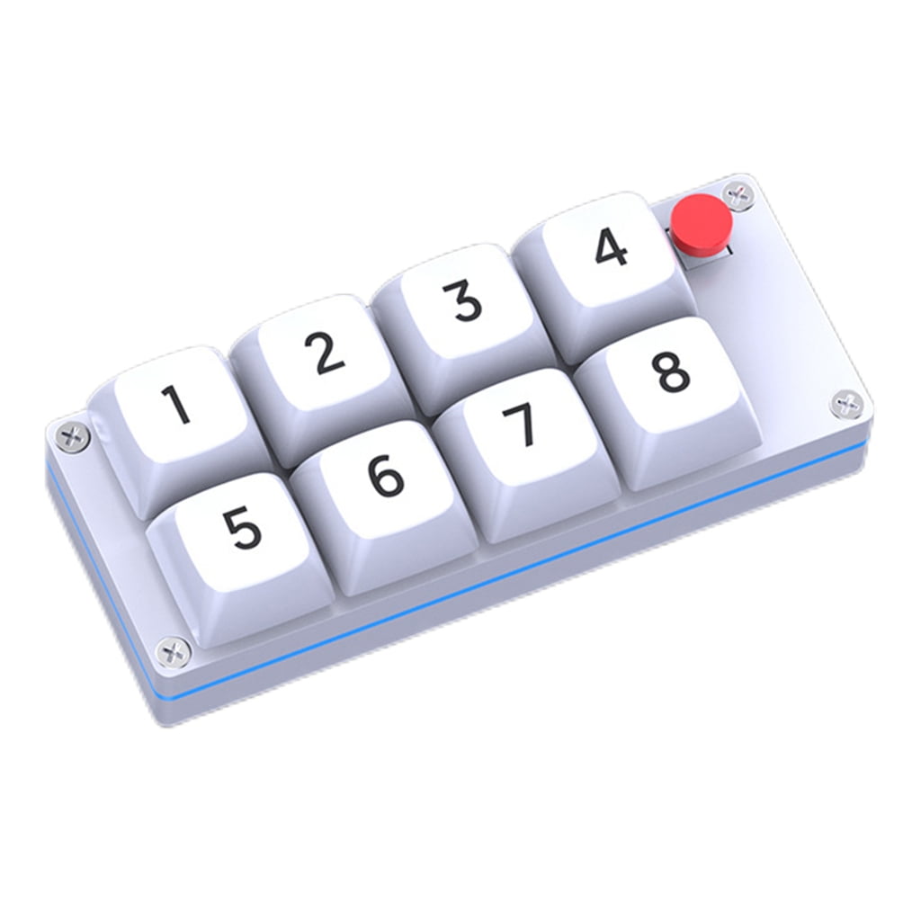 ZPAQI Programmable Small Keyboard Single Handed Gaming Keypad 8 Key ...