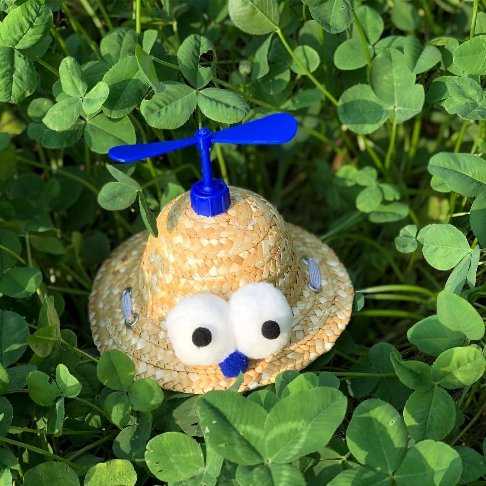 ZPAQI Puppy Sun Cap Dog Hat Headdress with Lovely Bamboo-copter Pet ...