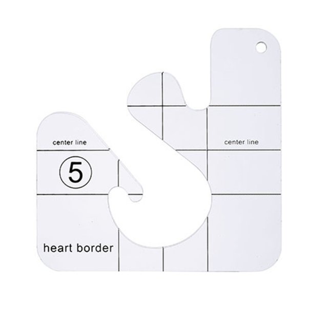 Zpaqi Quilting Template Sewing Ruler Acrylic Sewing Machine Template