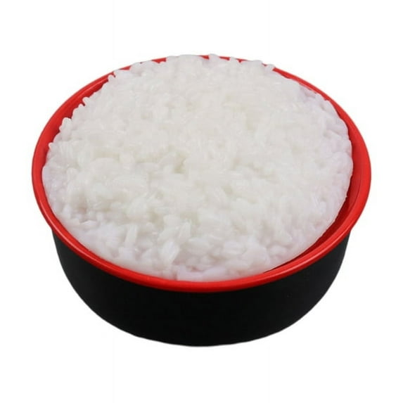 ZPAQI Realistic Artificial Simulation Cooked Rice Bowl of Rice for ...