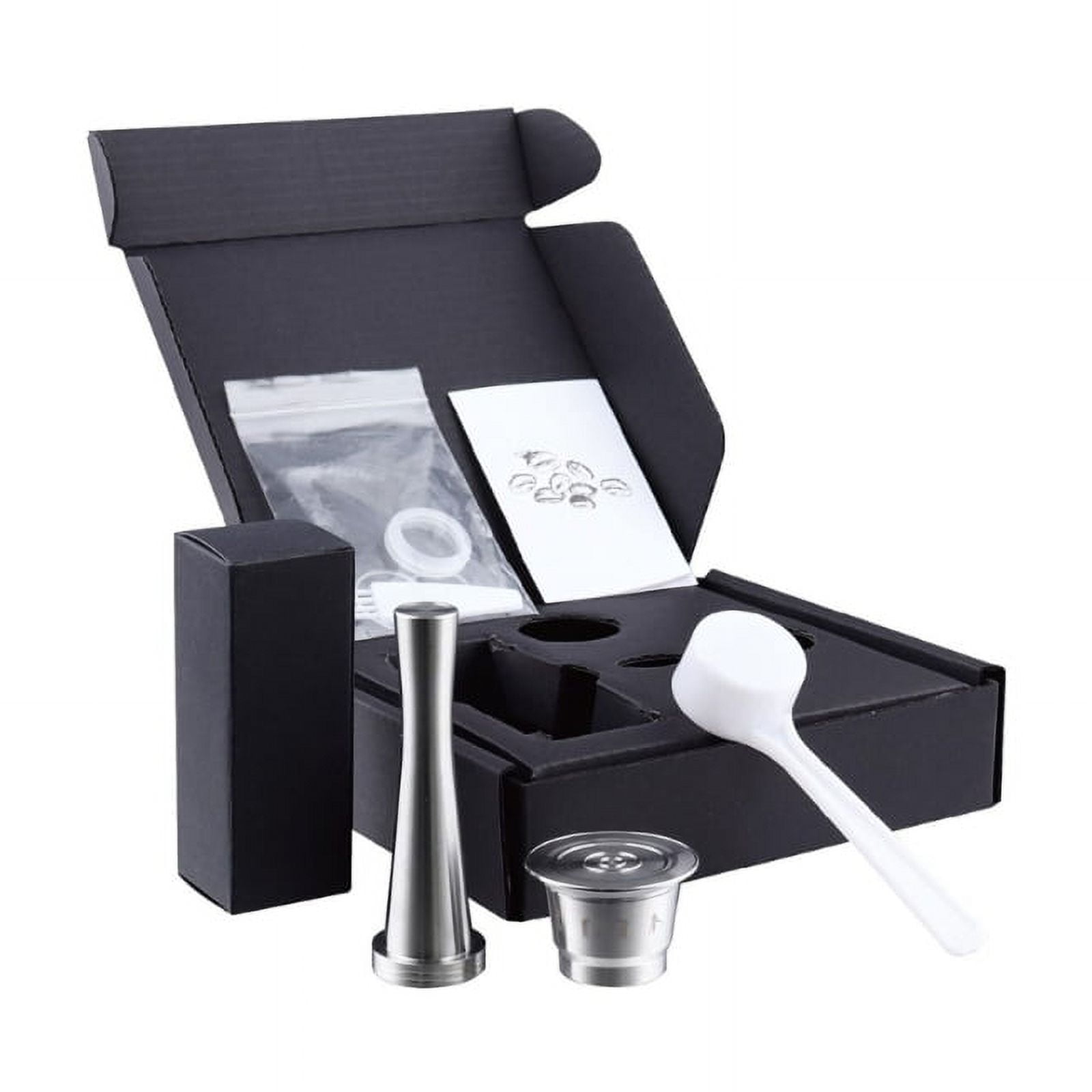 ZPAQI Reusable Coffee CapsuleShell Coffee Fill Maker Pod Tamper ...