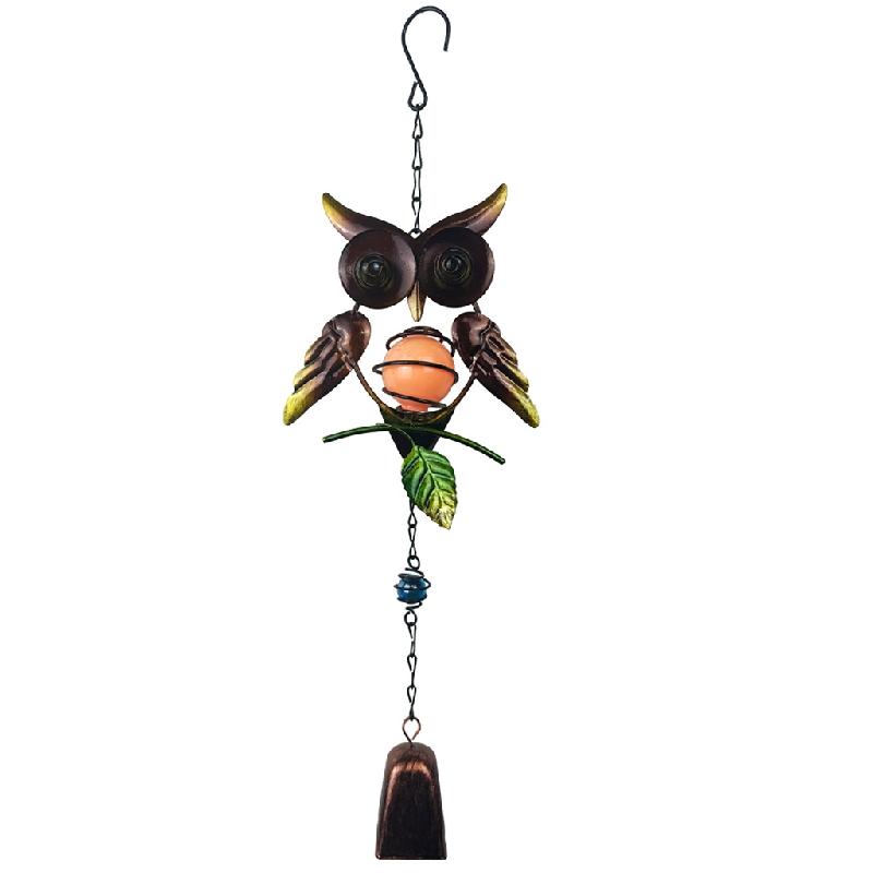 ZPAQI Rural Owl Wind Chime Wall Art Outdoor Indoor Wind Bells Wall ...