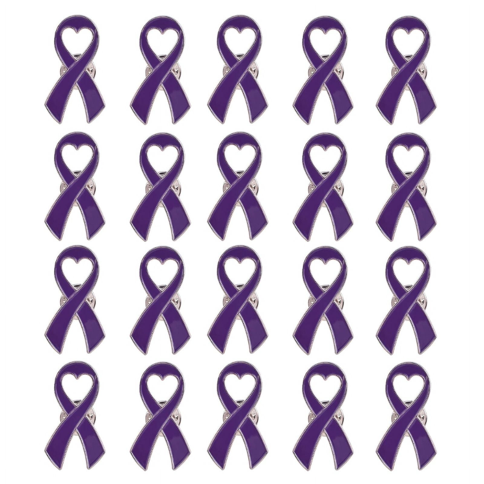 ZPAQI Set of 20 Pink Ribbon Enamel Brooches Breast Cancers Awareness ...