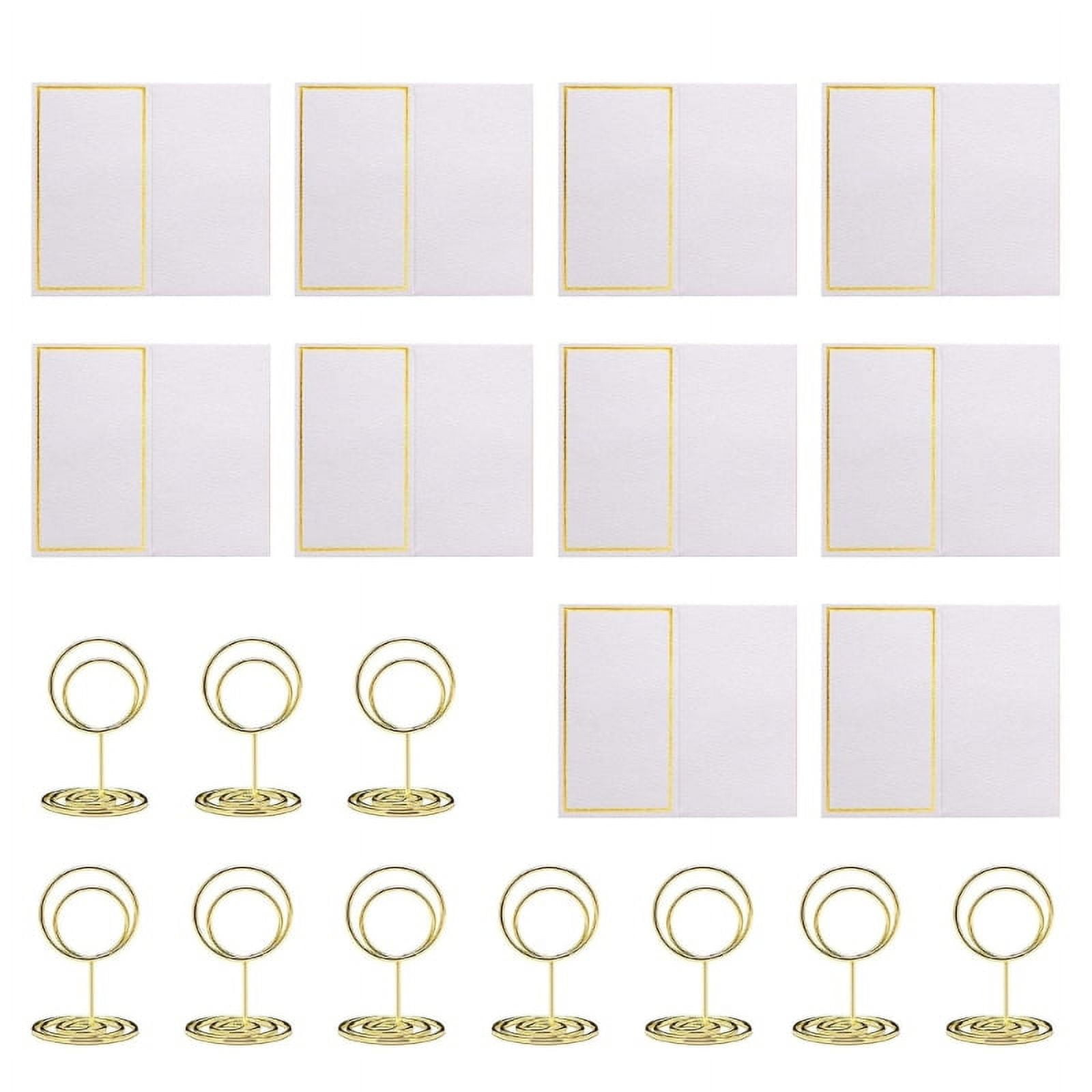 ZPAQI Set of 20 Round Shaped Metal Memo Clips Table Number Holders for ...