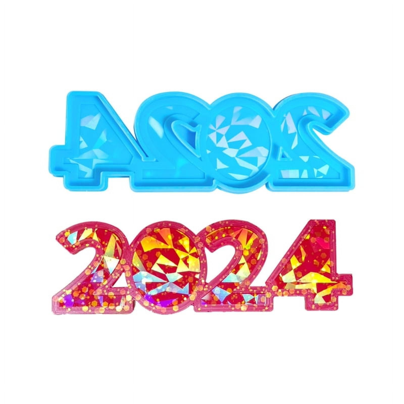 ZPAQI Silicone Wall Sticker Molds 2024 Number Shape Craft Moulds Resin ...
