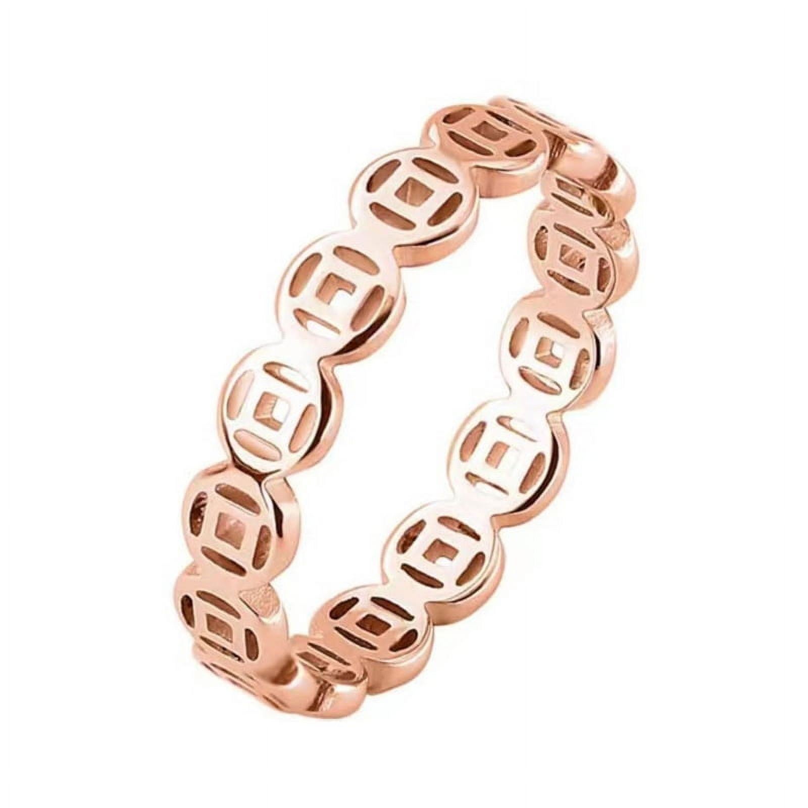 ZPAQI Single Ring Five Emperors Money Hollow Copper Coin Ethnic Style ...