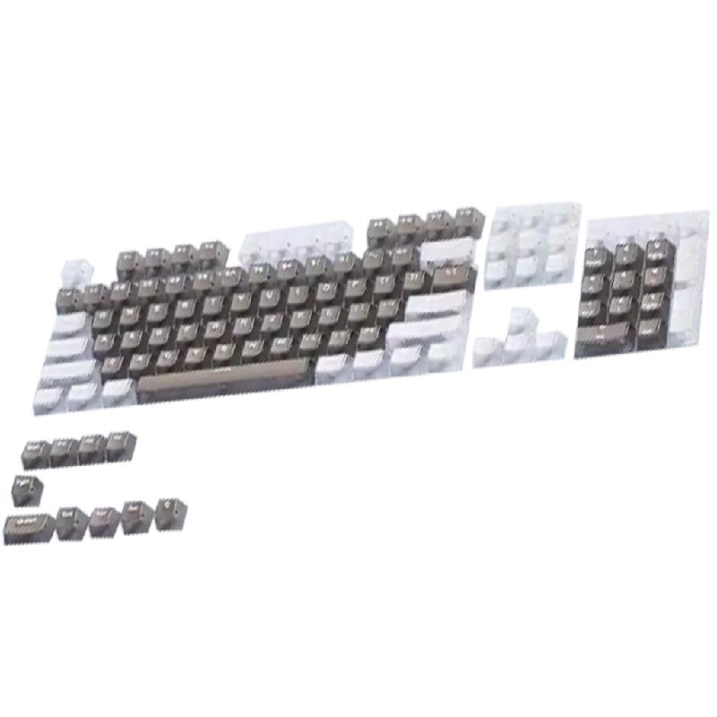 ZPAQI Sleek Keycaps 114 Keys for Mechanical Keyboards Fully Transparent ...