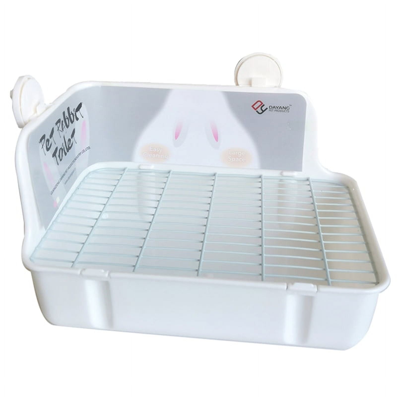 ZPAQI Small Animal Litter Tray Rabbit Corner Litter Pan Potty Trainer ...
