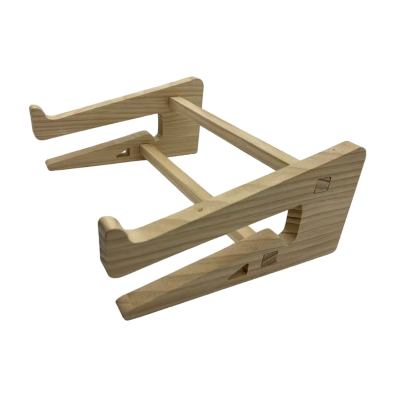 ZPAQI Space saving Essential Wood Laptop Stand Foldable Notebook Holder ...