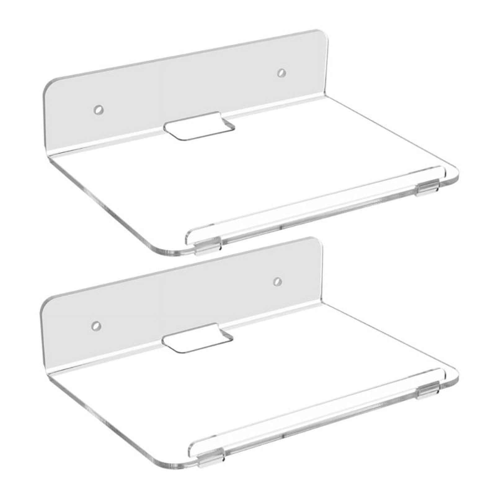 ZPAQI Speakers White Floating Wall Shelves Wall Mounted Display Shelf ...