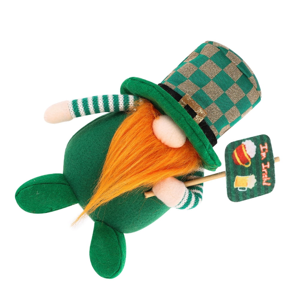 ZPAQI StPatrick's Green Irish Leprechaun Tomtes Elf Gnome Doll Dwarf ...