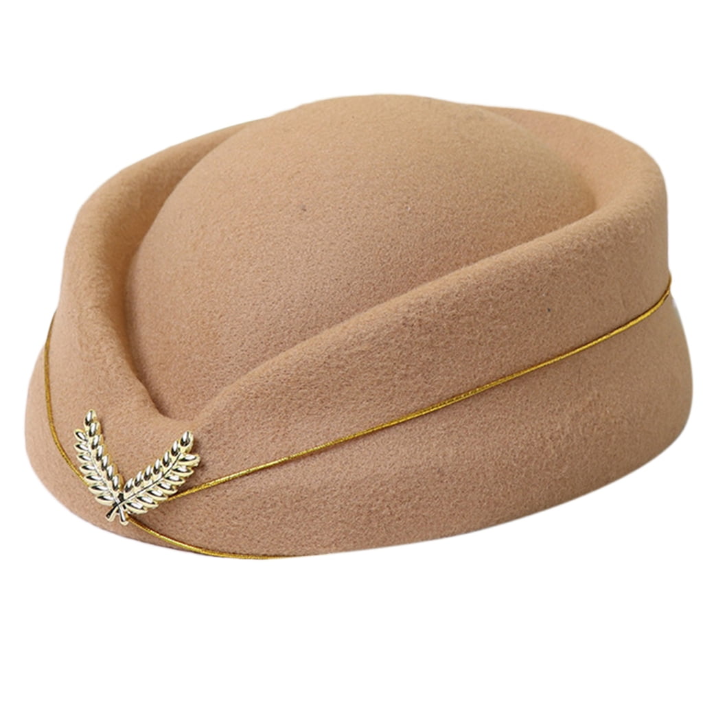 ZPAQI Stewardess Hat Beret Hat Women Air Hostesses Hat Party Hats ...