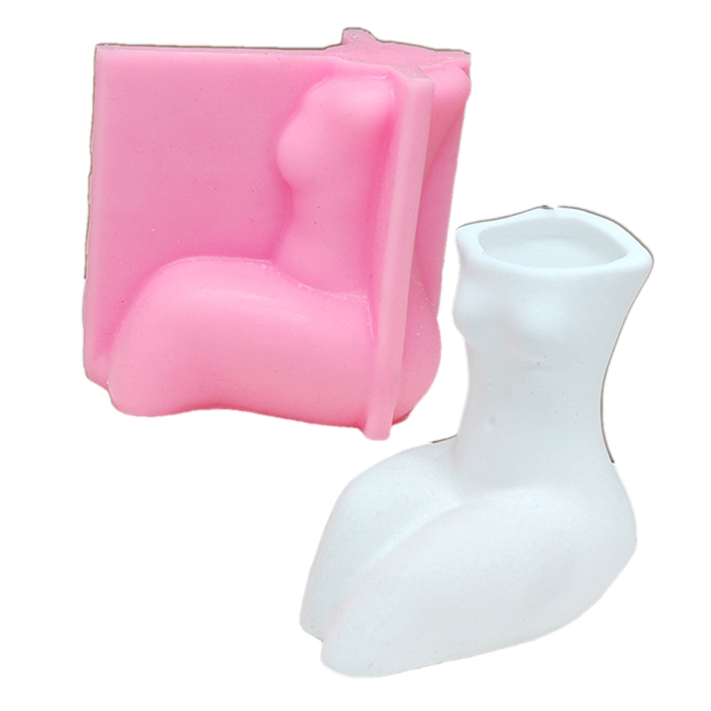 ZPAQI Succulents Flowerpots Mould Human Body Pen Holder Silicone Mould ...
