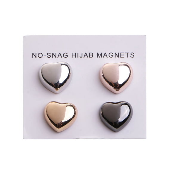 ZPAQI Super Strong Magnetic Hijab Pins Magnetic Scarf Brooch Heart Clip ...