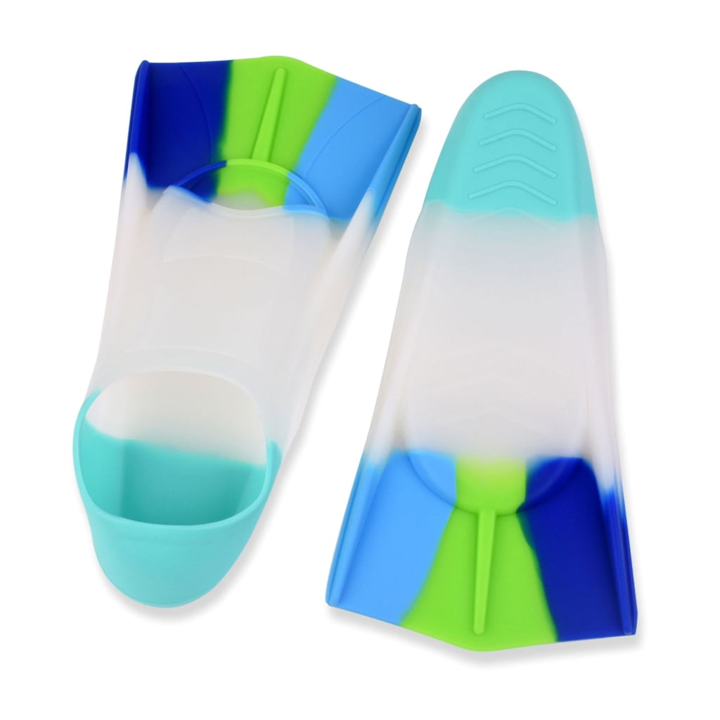 ZPAQI Swim Training Fins Travel Size Flippers for Lap Swimming Divings ...