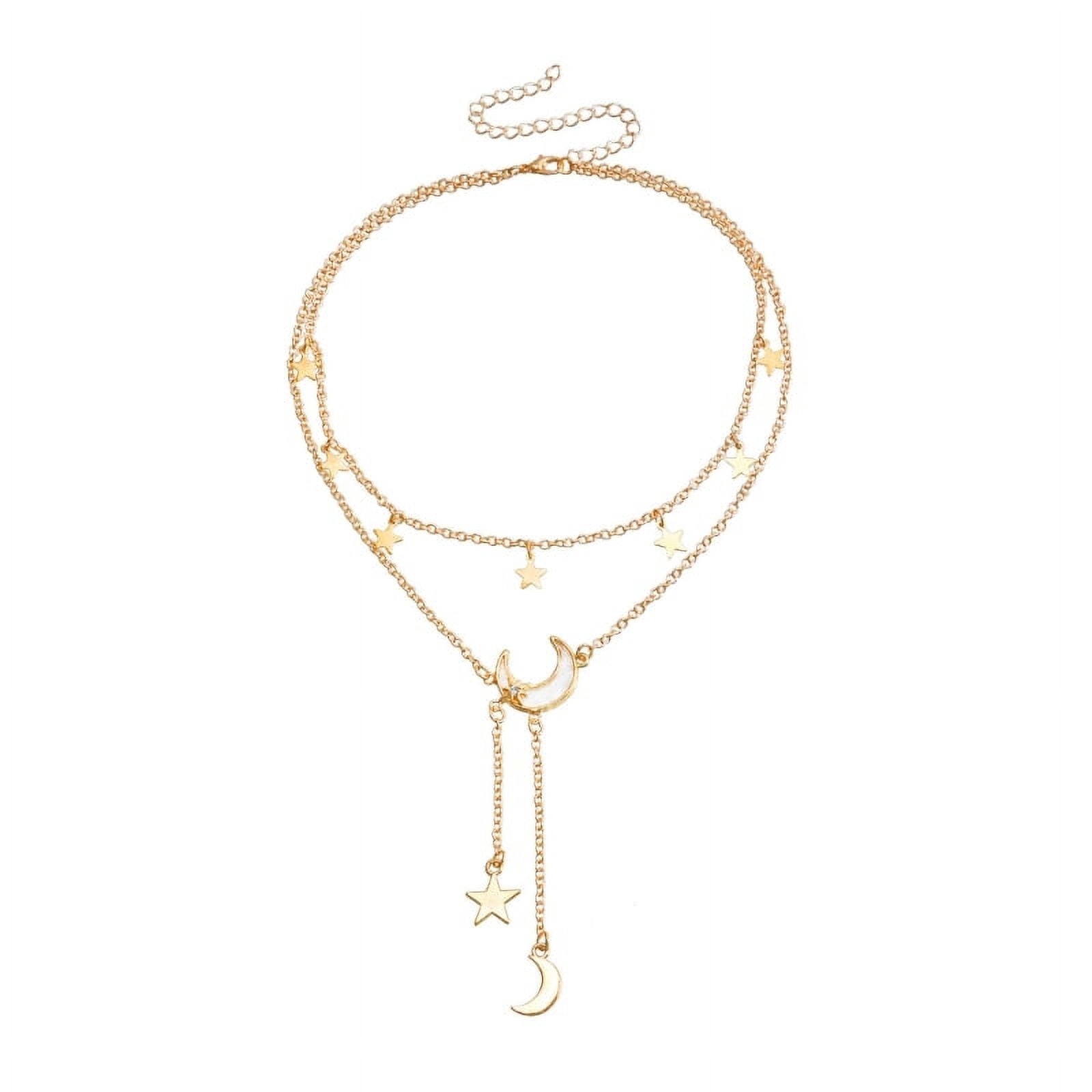 ZPAQI Trend Niche Sense Multilayer Collarbone Chain Temperament Simple ...