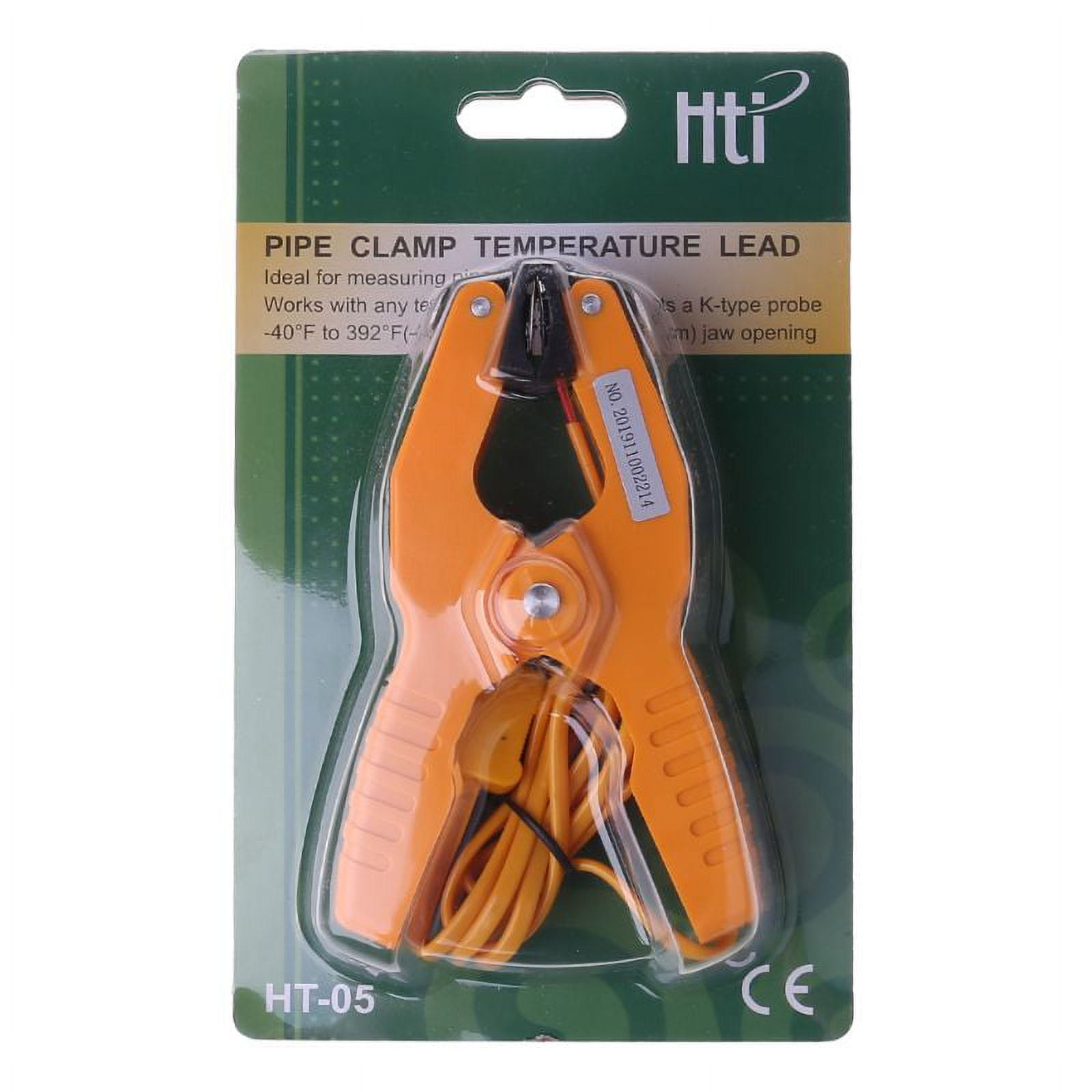 ZPAQI Type K Probe Thermocouple Temperature Clamp Lead Sensor Pipe ...