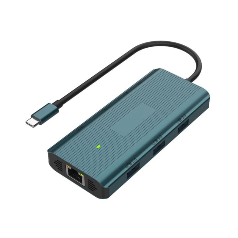 ZPAQI UC961 Aluminum Alloy USB C Hub 9 Essential Ports for Laptop ...