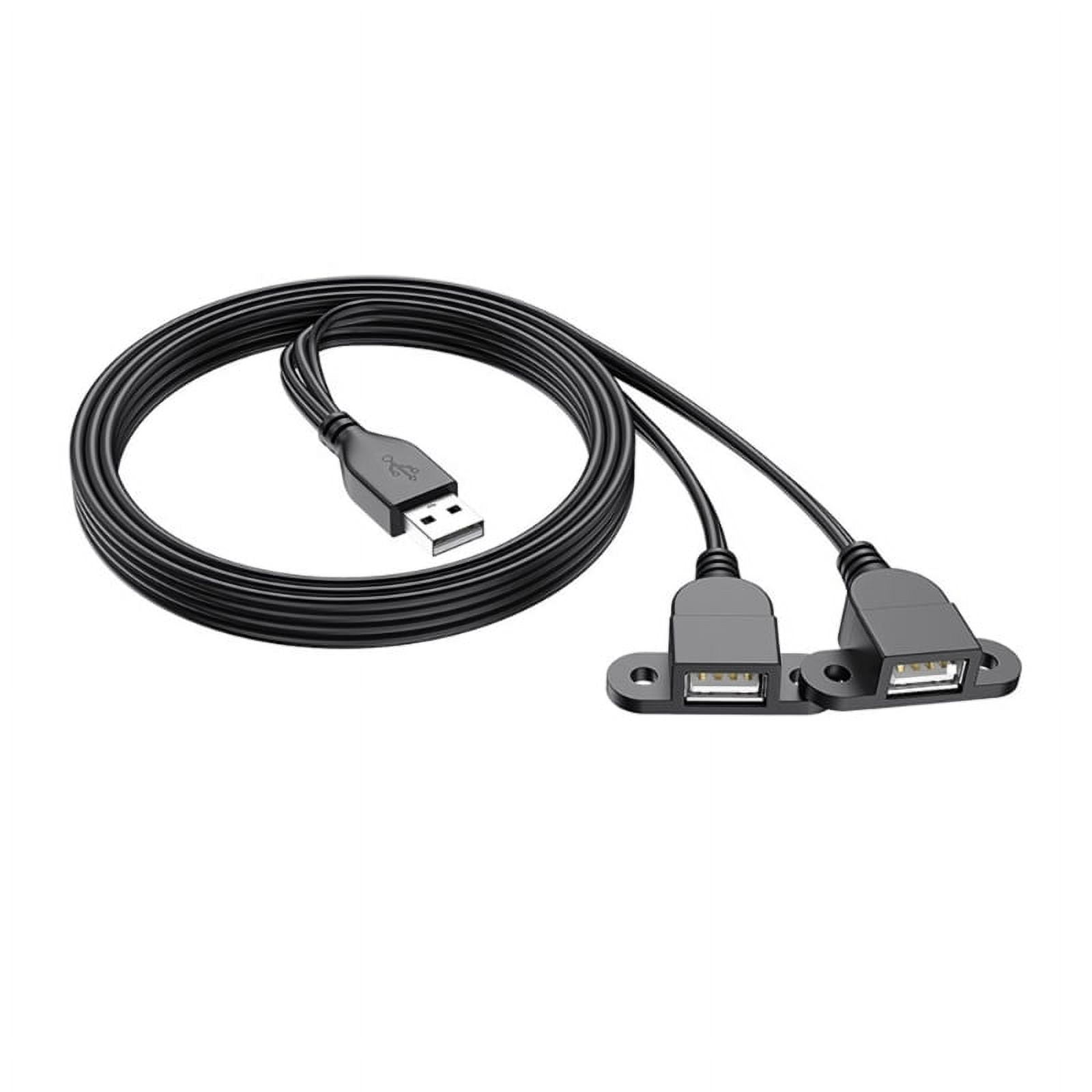 ZPAQI USB Charging Cord USB A Male to 2 Female USB Splitter Charging ...